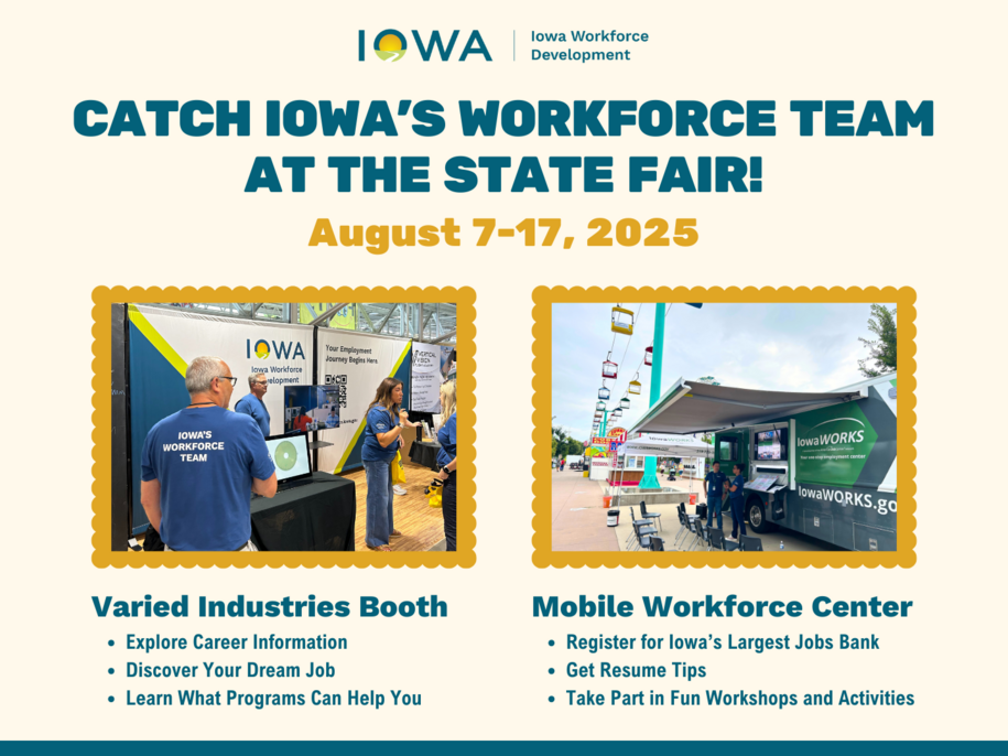 Catch Iowa's Workforce Team at the State Fair! | Iowa Workforce Development